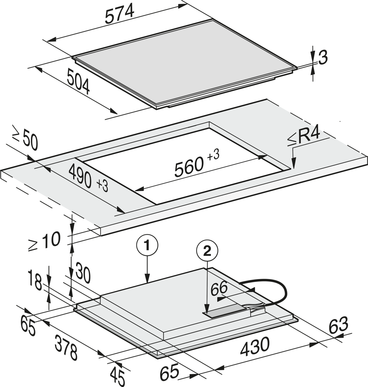 Miele - KM 7201 FR – Hobs