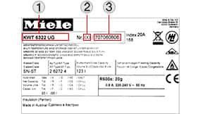 How to find the serial number of your appliance | Miele
