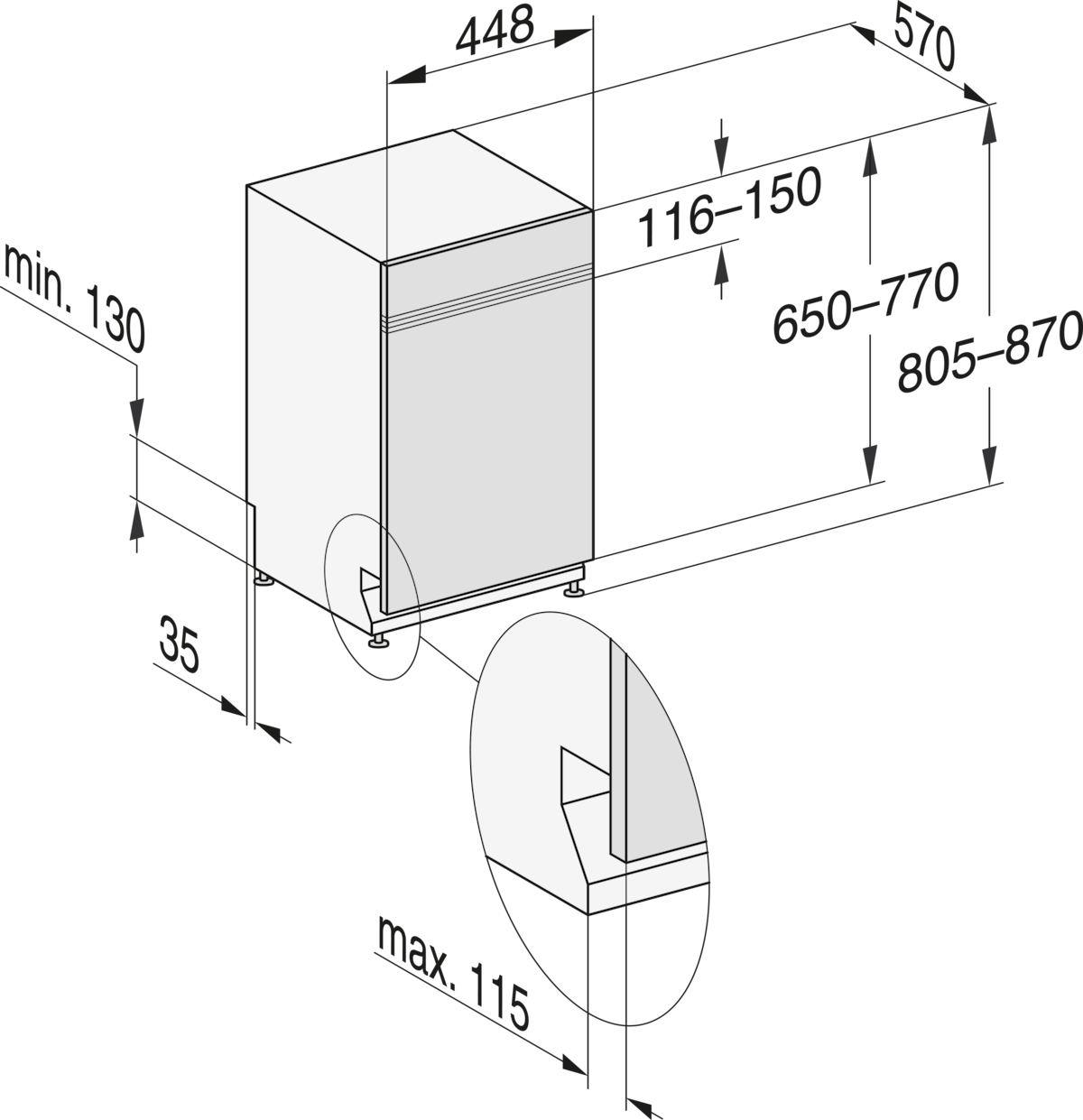 Miele - G 5540 SCi SL Active Edelstahl CleanSteel – Geschirrspüler