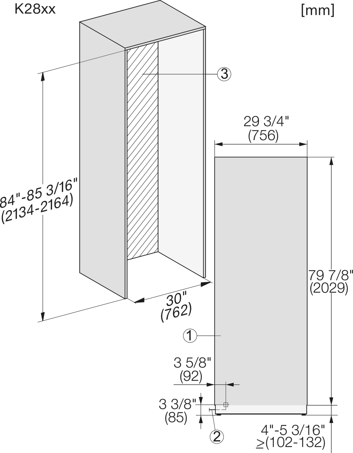 Miele - K 2802 Vi – Frigoríficos y congeladores