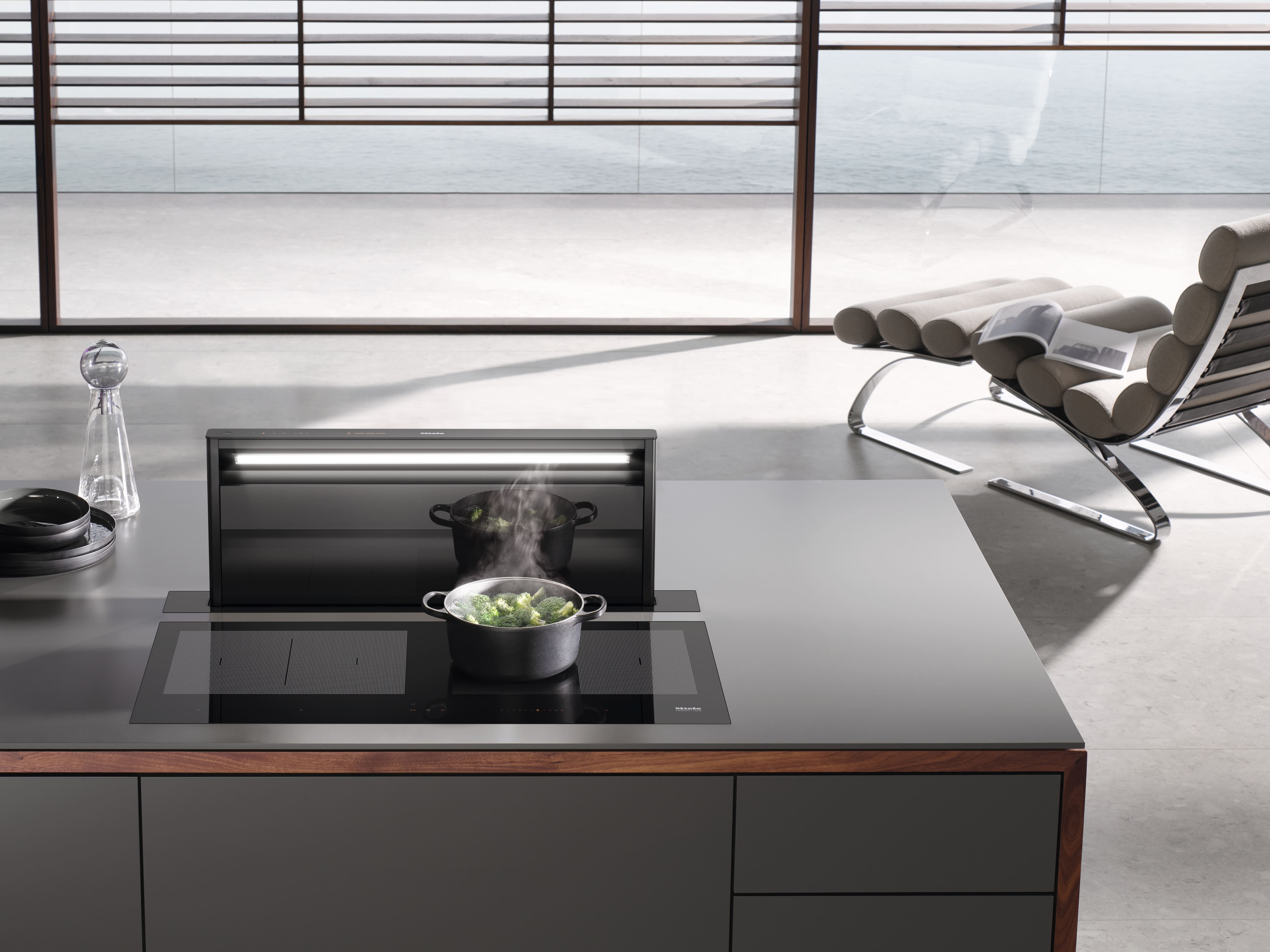 Details Hotte de plan de travail Downdraft Miele