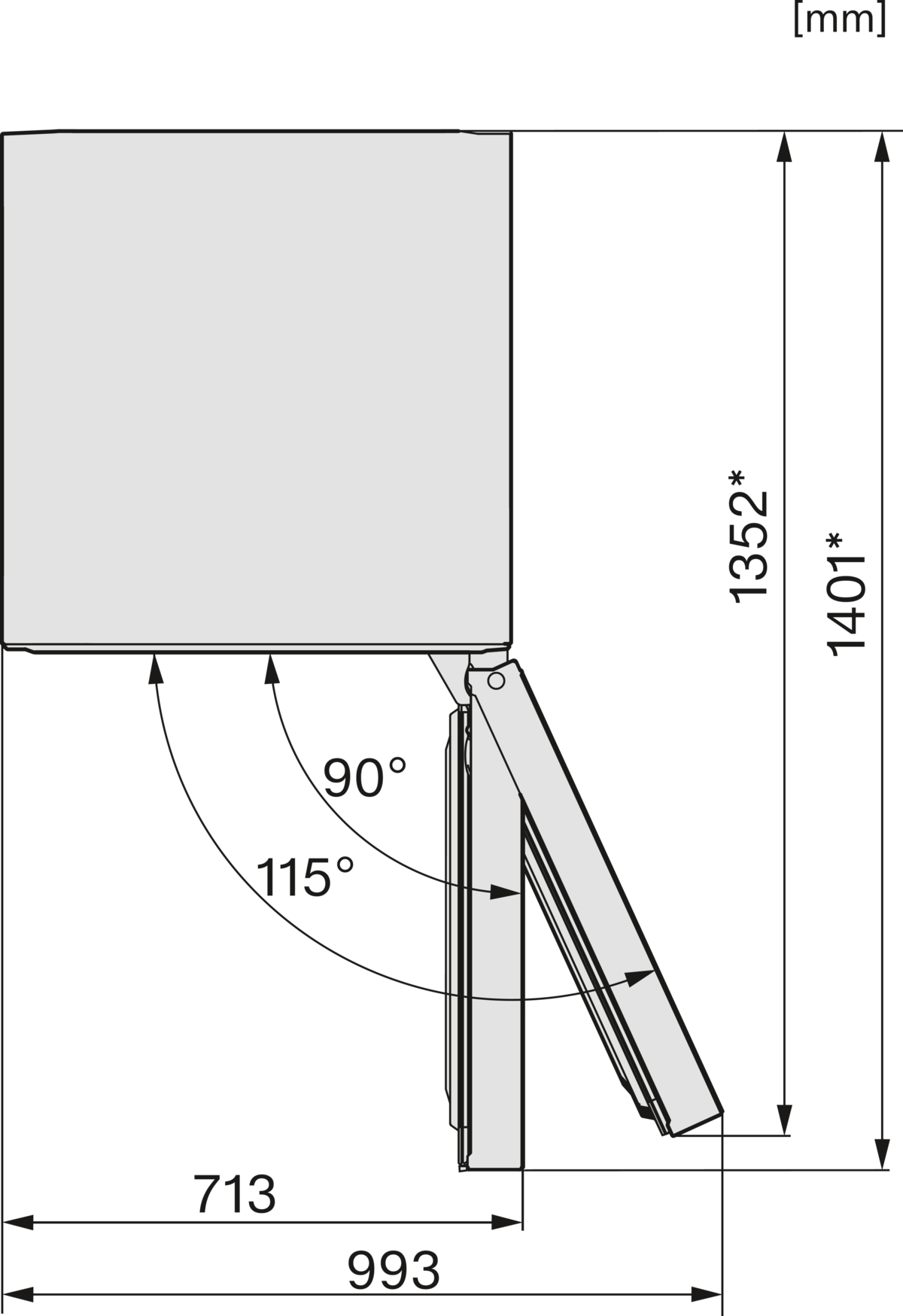 Miele - KWT 4999 F Obsidiano juodos stiklas – Vyno šaldytuvai