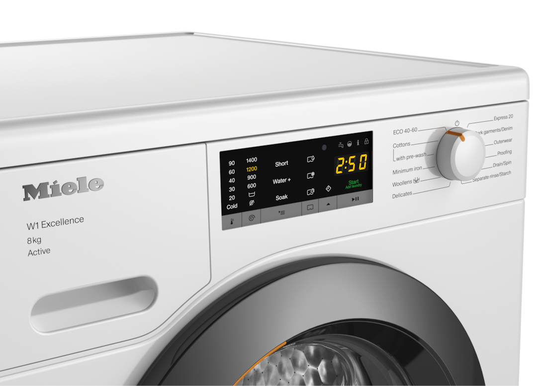Miele - WEA125 WCS 8kg Active Lotus white – Washing machines