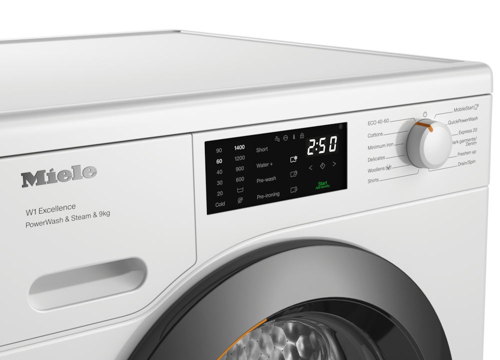 Miele - WED385 WCS PWash&Steam&9kg Lotus white – Washing machines
